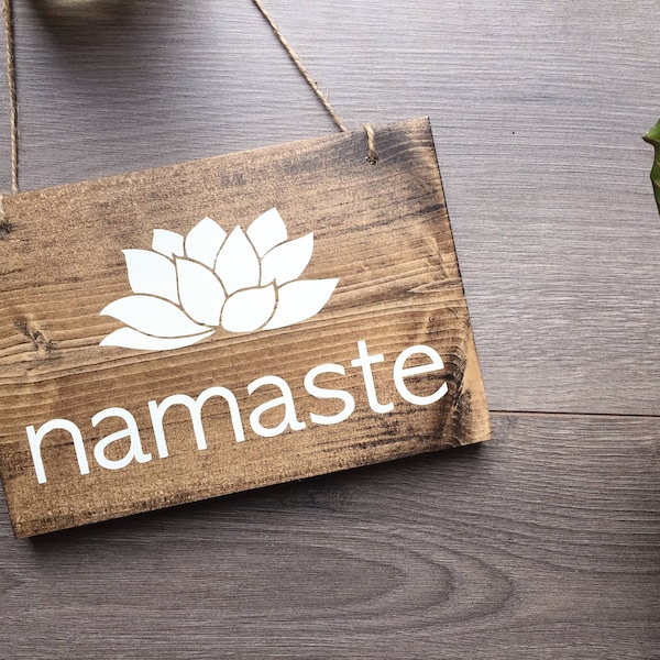 Namaste Sign - Etsy