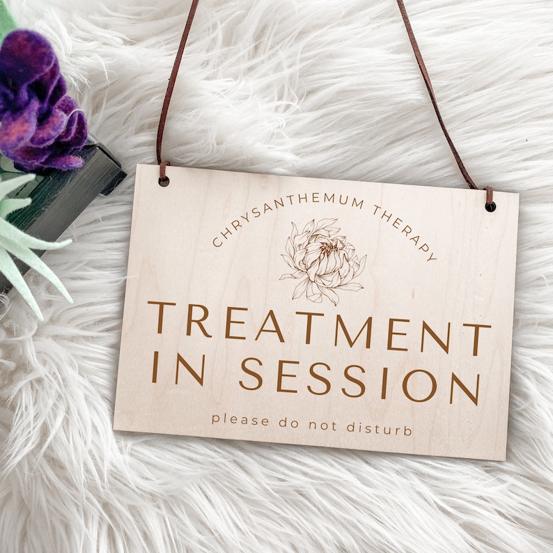 Engraved Treatment in Session Sign Therapy in Session in - Etsy