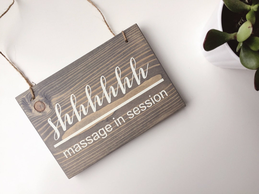 Reversible Massage in Session Sign Studio Decor Yoga Studio - Etsy