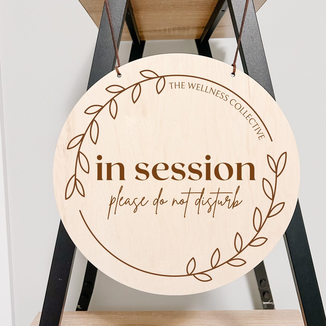 Engraved Treatment in Session Sign, Therapy in Session, in Session Sign ...