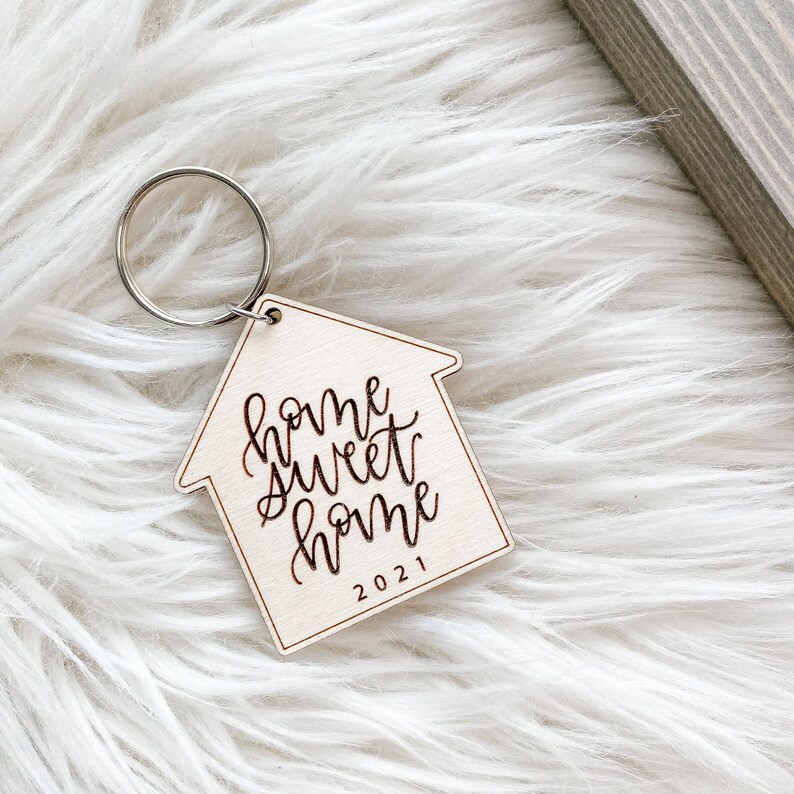 Home Sweet Home 2021 Keychain New Home Keepsake New Home - Etsy
