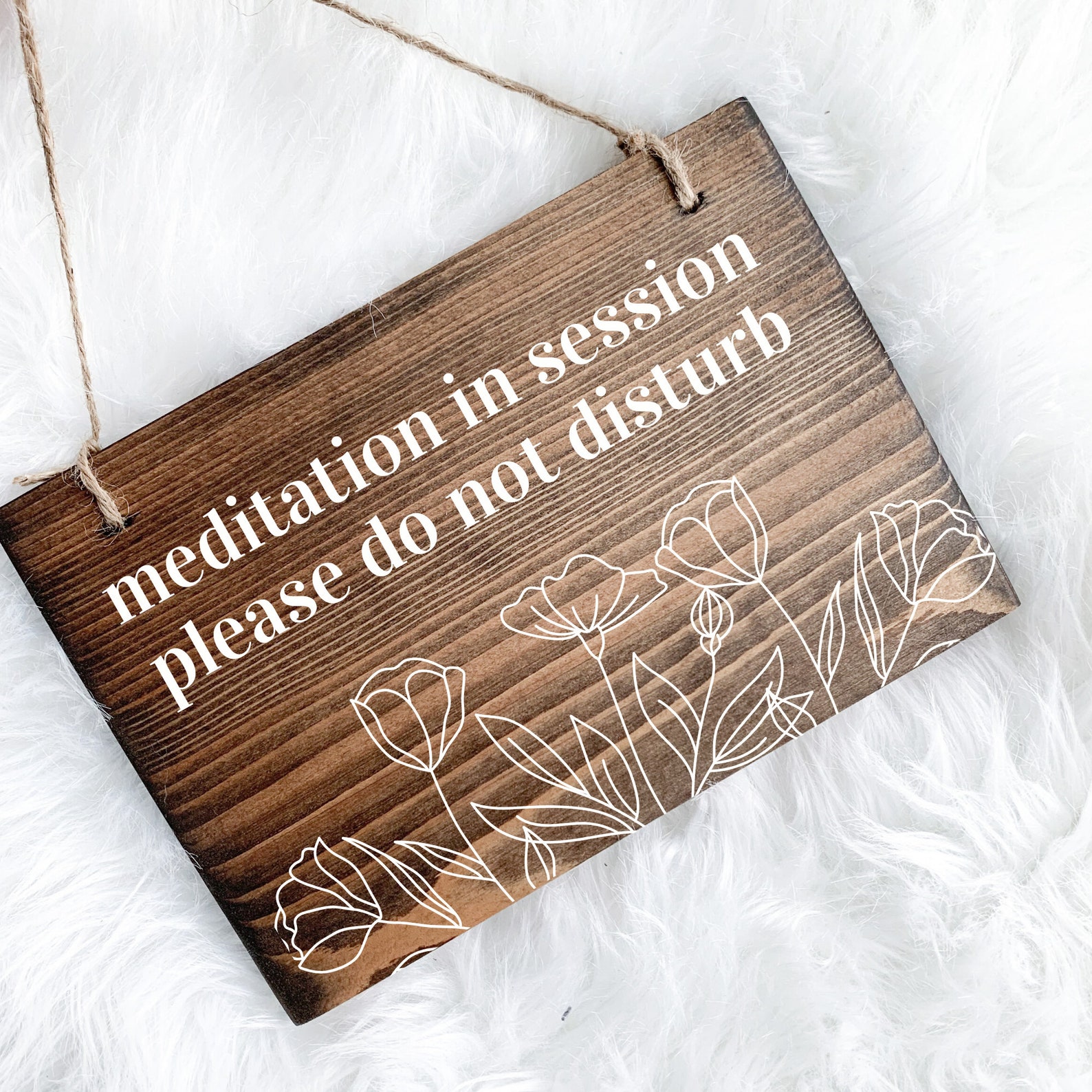 Meditation in Session Sign Meditation Sign Meditation Room | Etsy