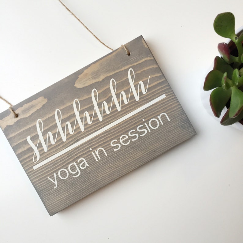 Reversible Yoga in Session Sign Storefront Sign Studio | Etsy