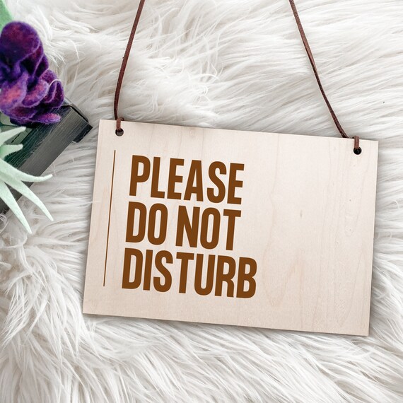 Engraved Please Do Not Disturb Sign Therapy in Session in | Etsy
