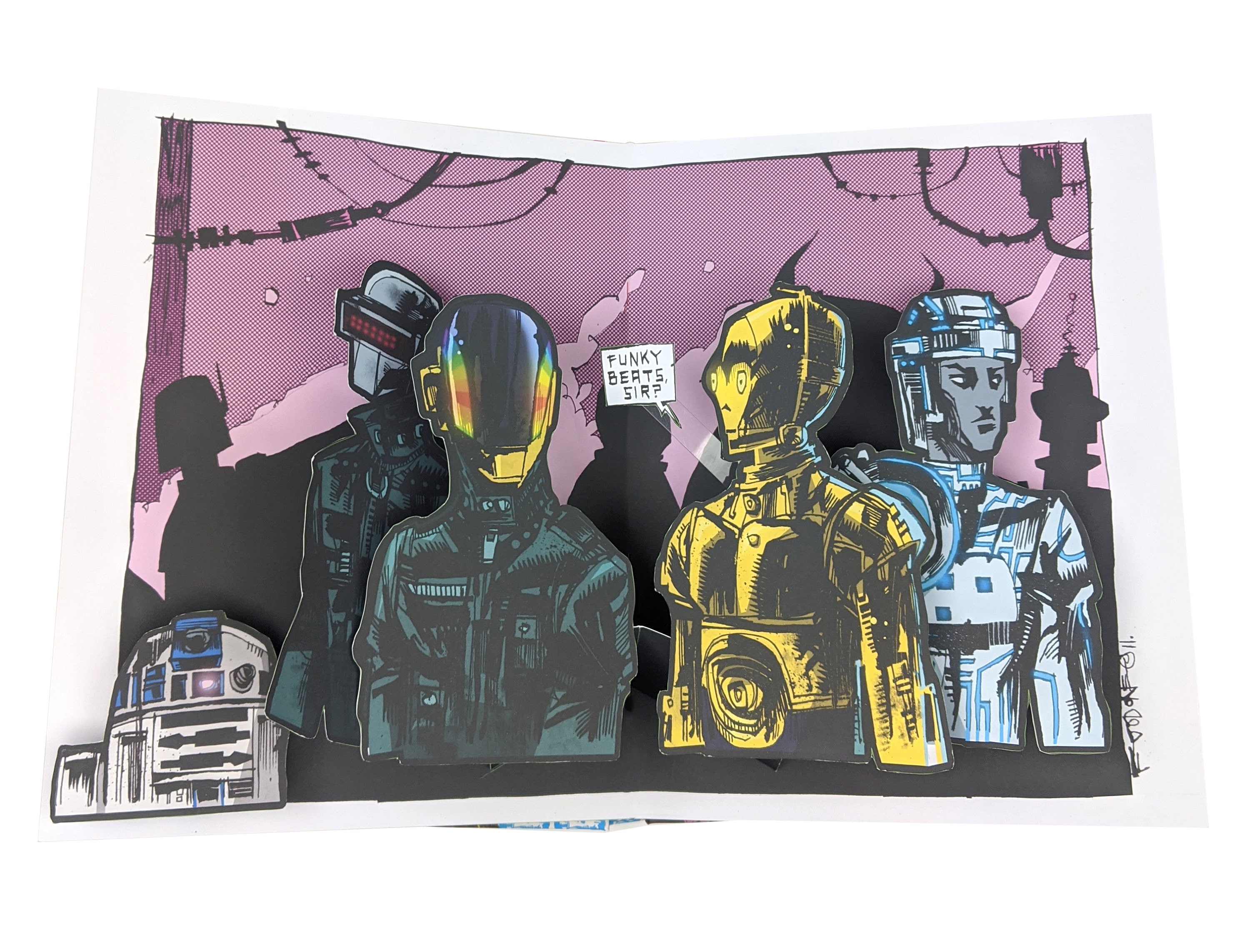 Jim Mahfoods Funky Beats, Sir Pop up Art Print From Pop up Funk Daft ...