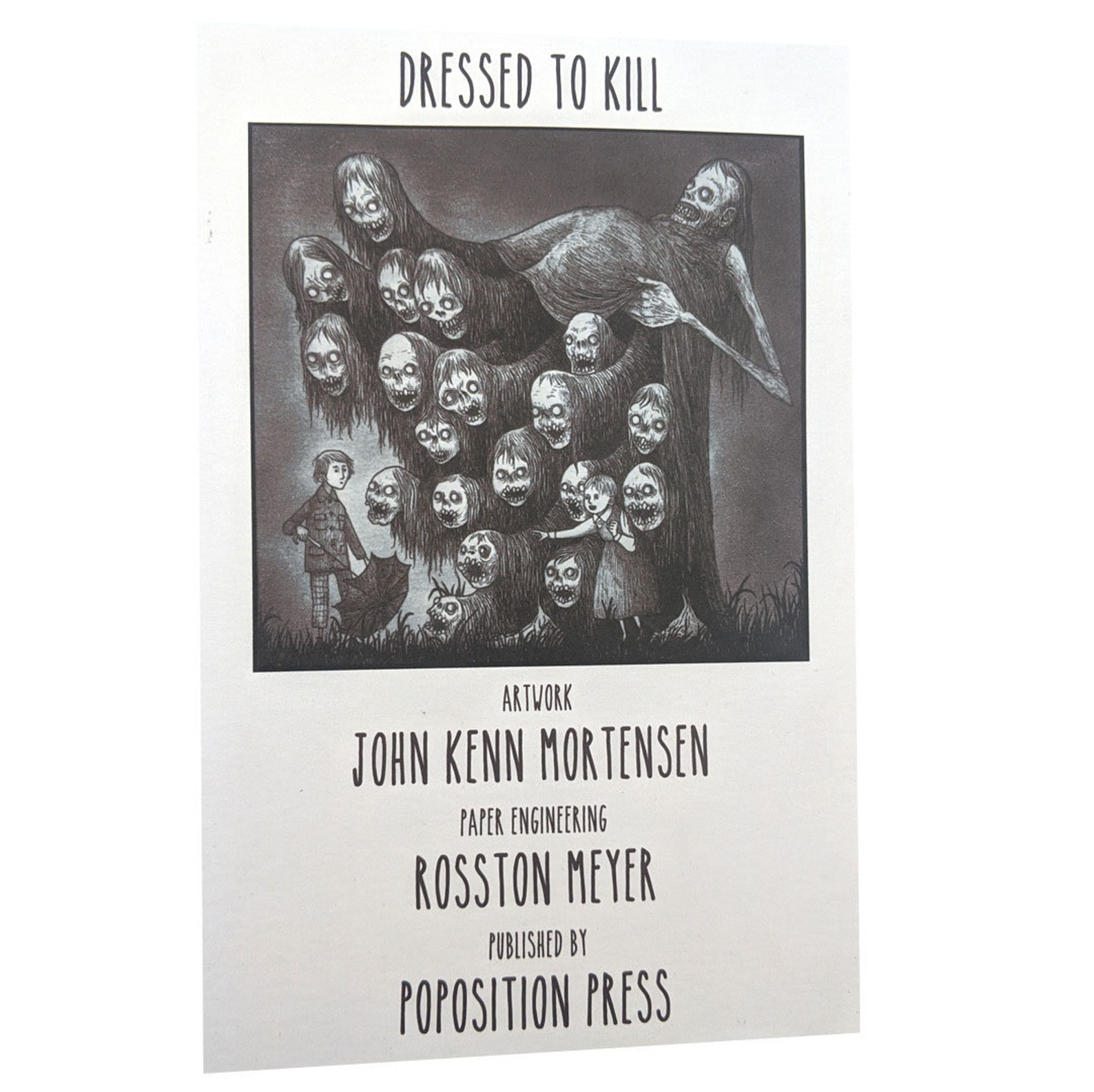 Dressed to Kill Scary Pop up Card Horror Monster Dark Art John Kenn ...