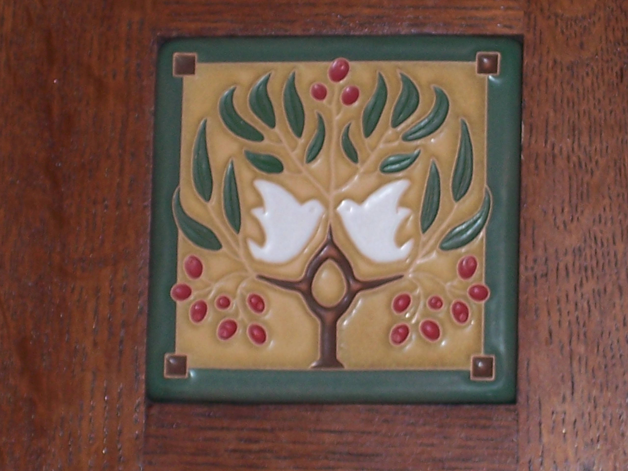 Framed Arts and Crafts Tile-mission Frame-songbirds Tile-home Sweet ...