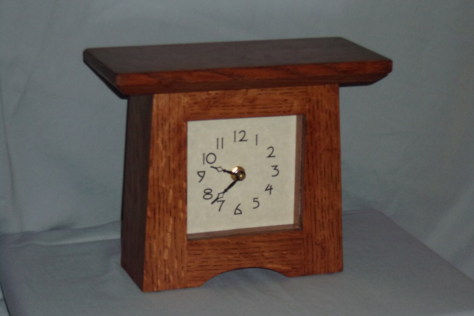 Classic Oak Craftsman Clock-mantel Clock-mission Style - Etsy
