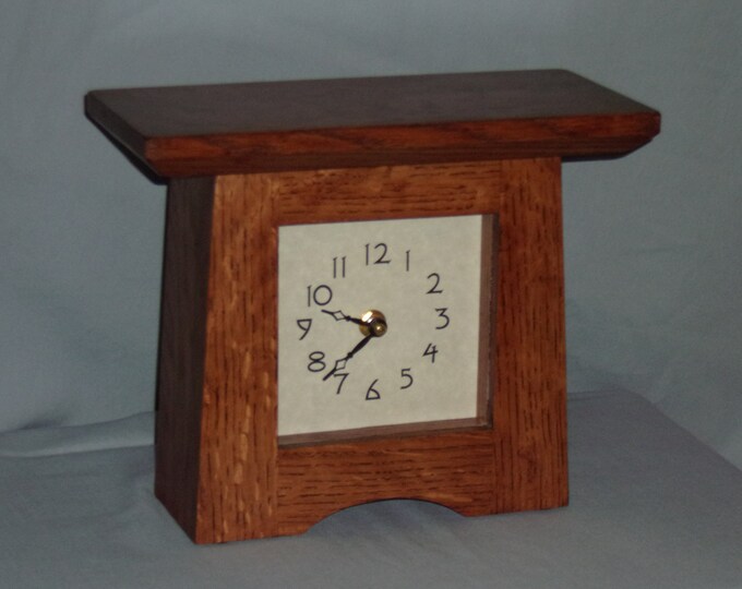 Classic Oak Craftsman Clock-mantel Clock-mission Style Clock-arts and ...