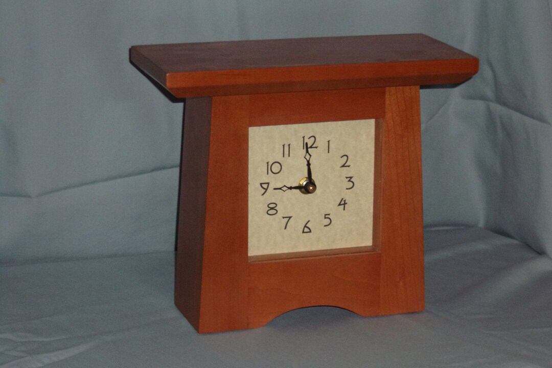 Cherry Craftsman Mantel Clock Mission Style Clock-arts and - Etsy