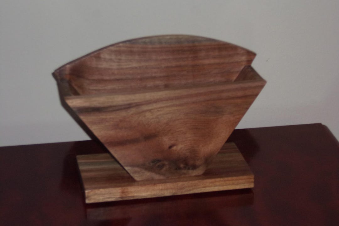 Handcrafted Coffee Filter Holder-cone Filter Holder-wooden Coffee ...