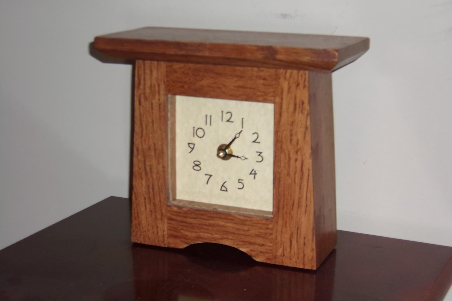 Classic Oak Craftsman Clock-mantel Clock-mission Style Clock-arts and ...