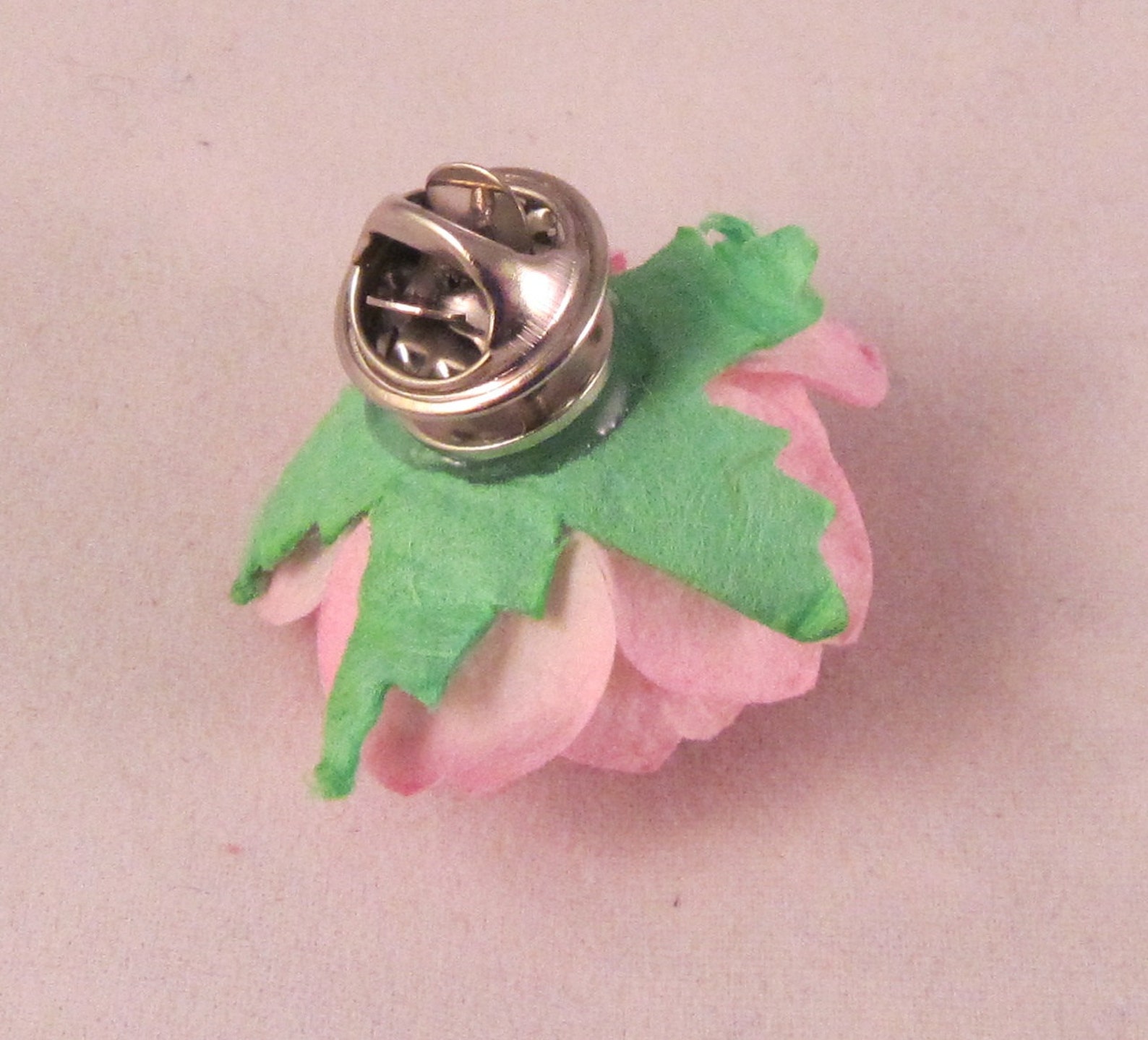 Paper Rose Flower Lapel Pin Light Pink Small Everyday / - Etsy