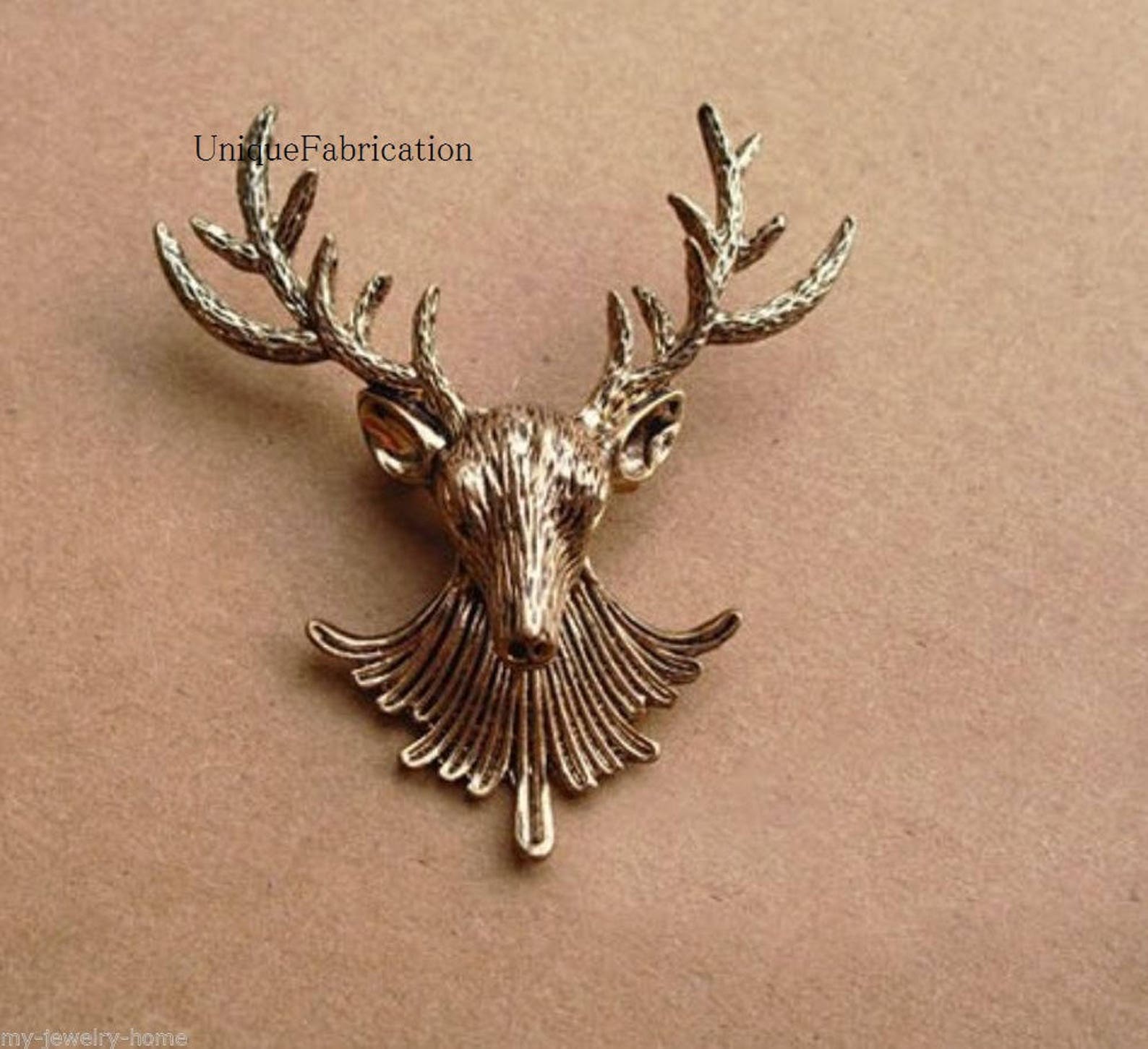 Bronze Color Stag Deer Lapel Pin - Zinc Metal Alloy Brooch - Etsy