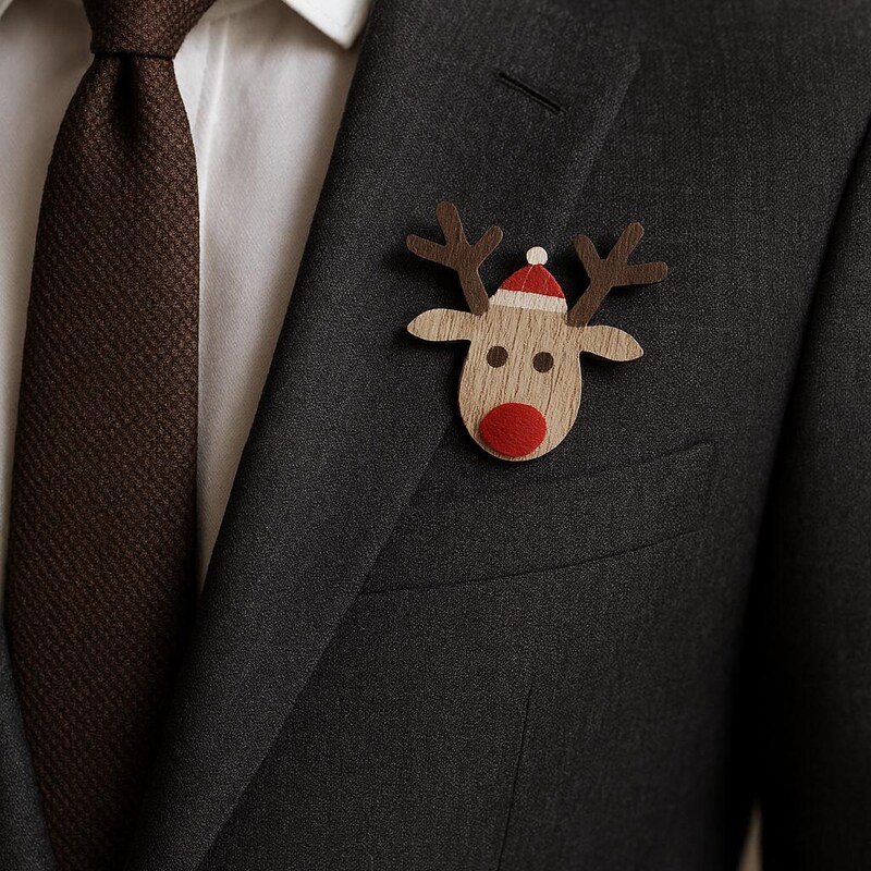 Reindeer Pin - Etsy