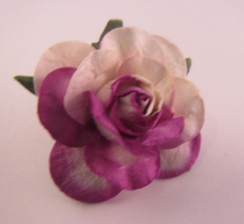 Large Purple & White Flower Rose Men's Lapel Pin - Etsy