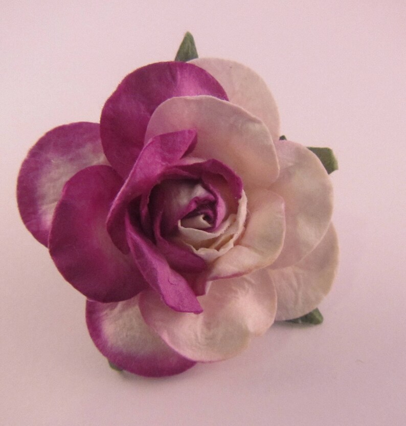 Large Purple & White Flower Rose Men's Lapel Pin - Etsy