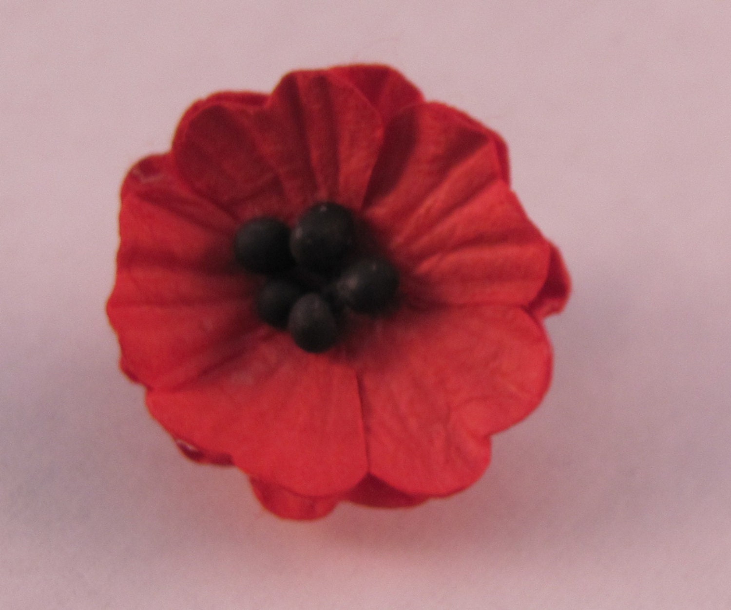 Small Red Poppy Flower Lapel Pin Brooch - Wedding / Formals / Everyday ...