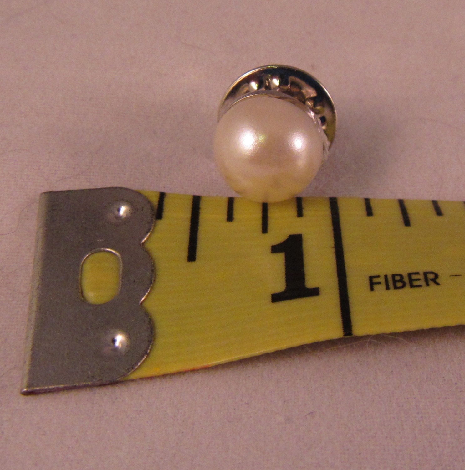 Accent Stud Small Round Pearl Lapel Pin Everyday / Wedding / | Etsy