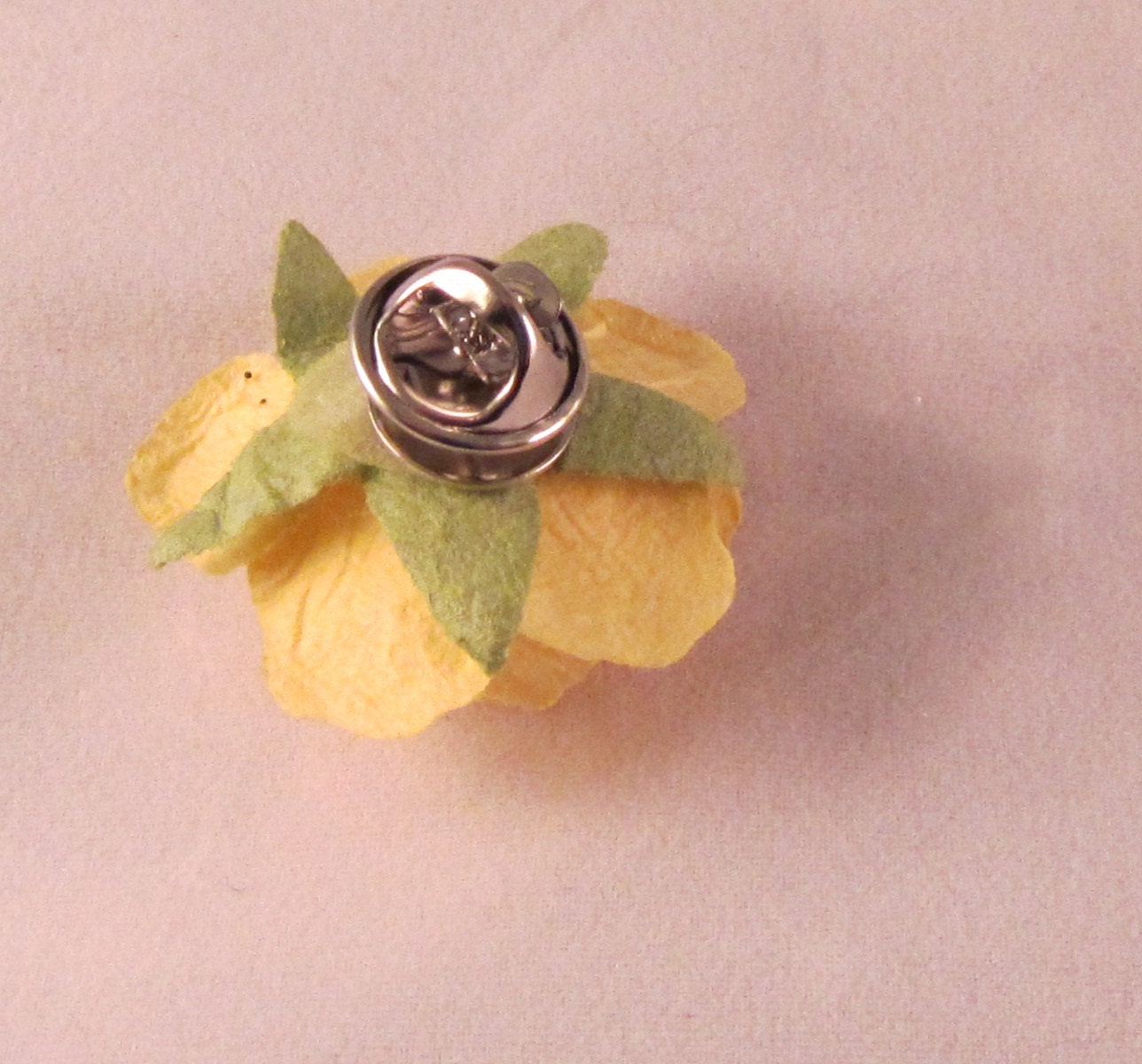 Set of 4 Paper Flower Rose Lapel Pin Shades of Yellow - Etsy UK