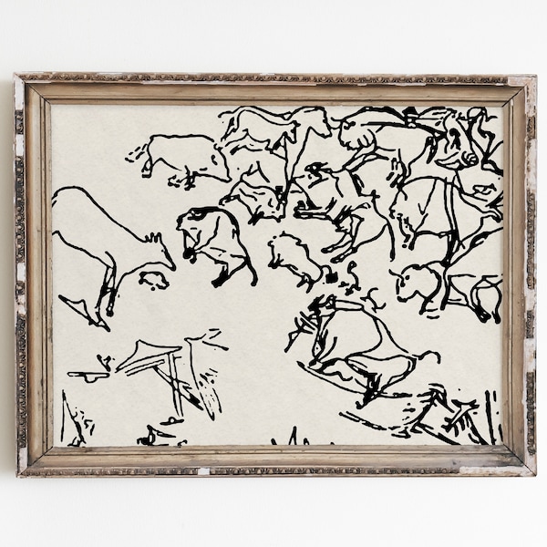 Primitive Drawing - Etsy