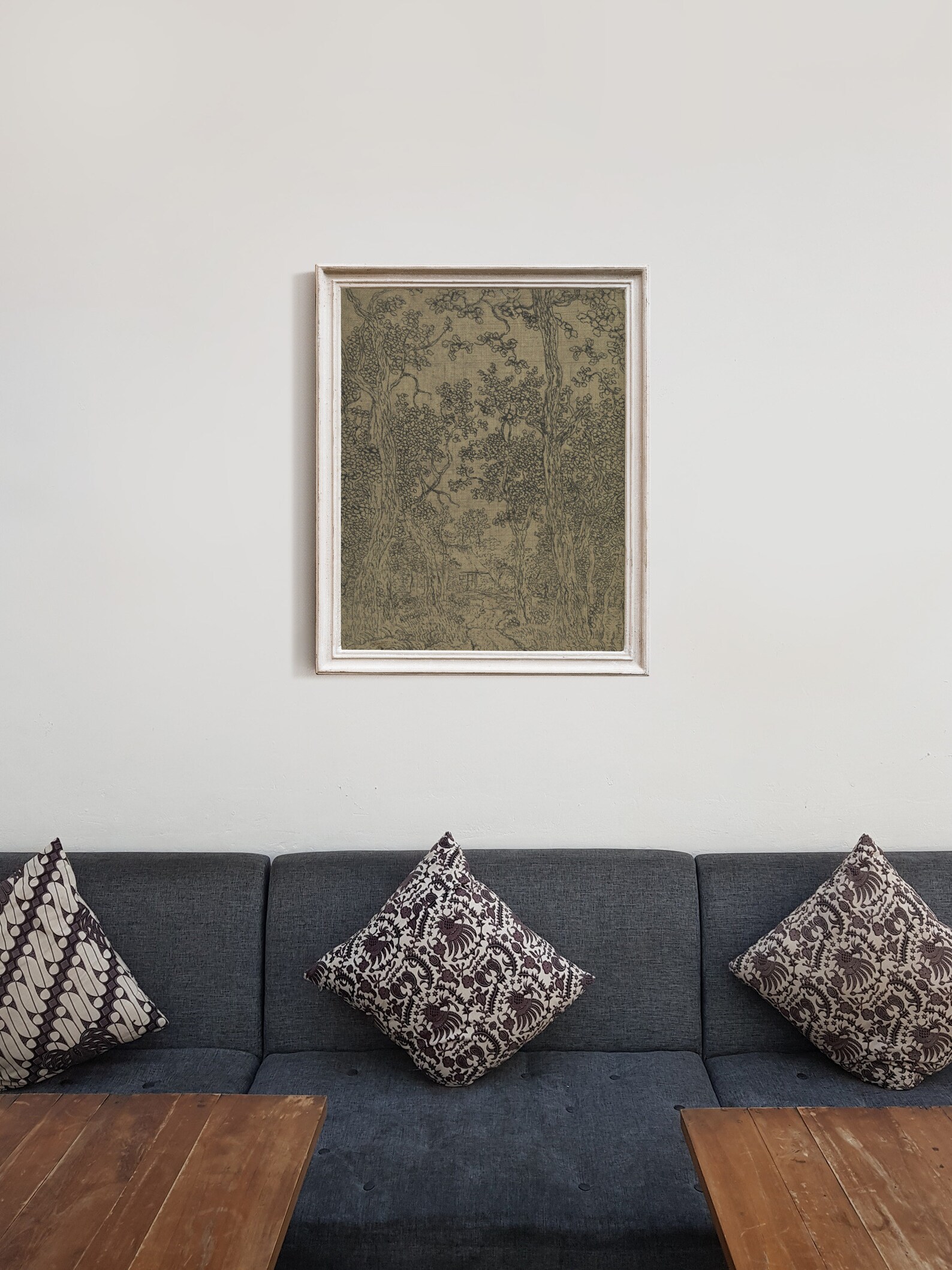 Antique Sketch Art Vintage Ink Drawing Warm Tone Wall Decor - Etsy