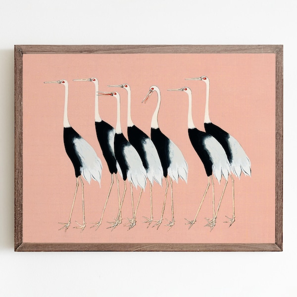 Pink Cranes - Etsy