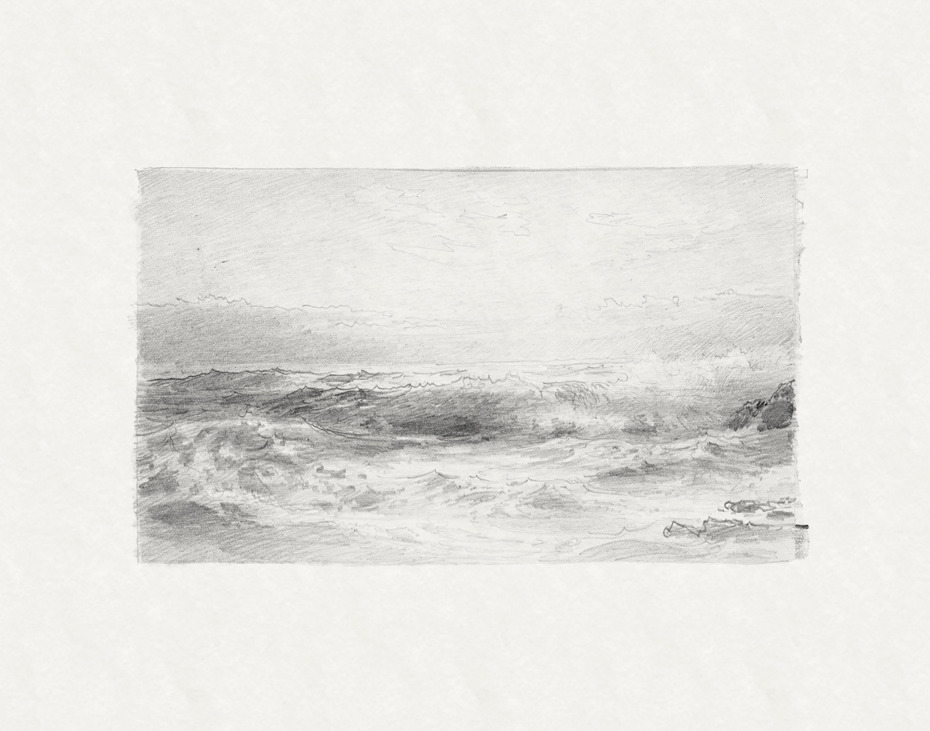 Vintage Beach Decor Seascape Art Vintage Art Beach Drawing | Etsy