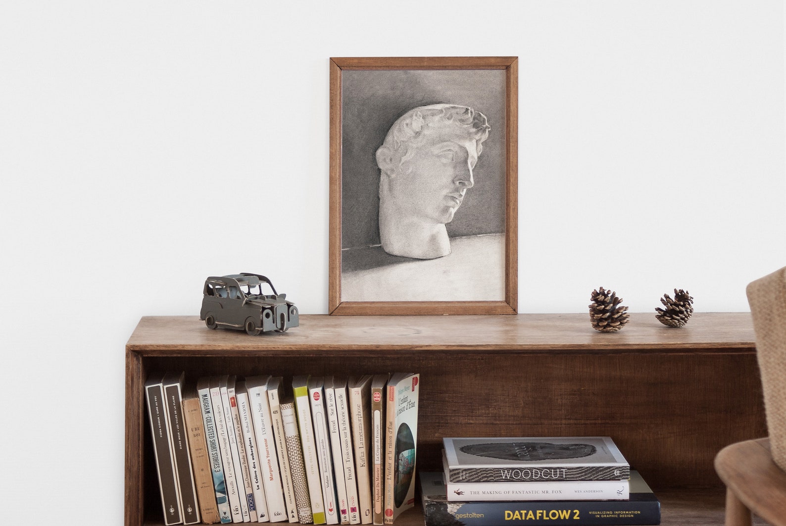 Statue Wall Art Marble Bust Drawing Vintage Man Sketch Art - Etsy