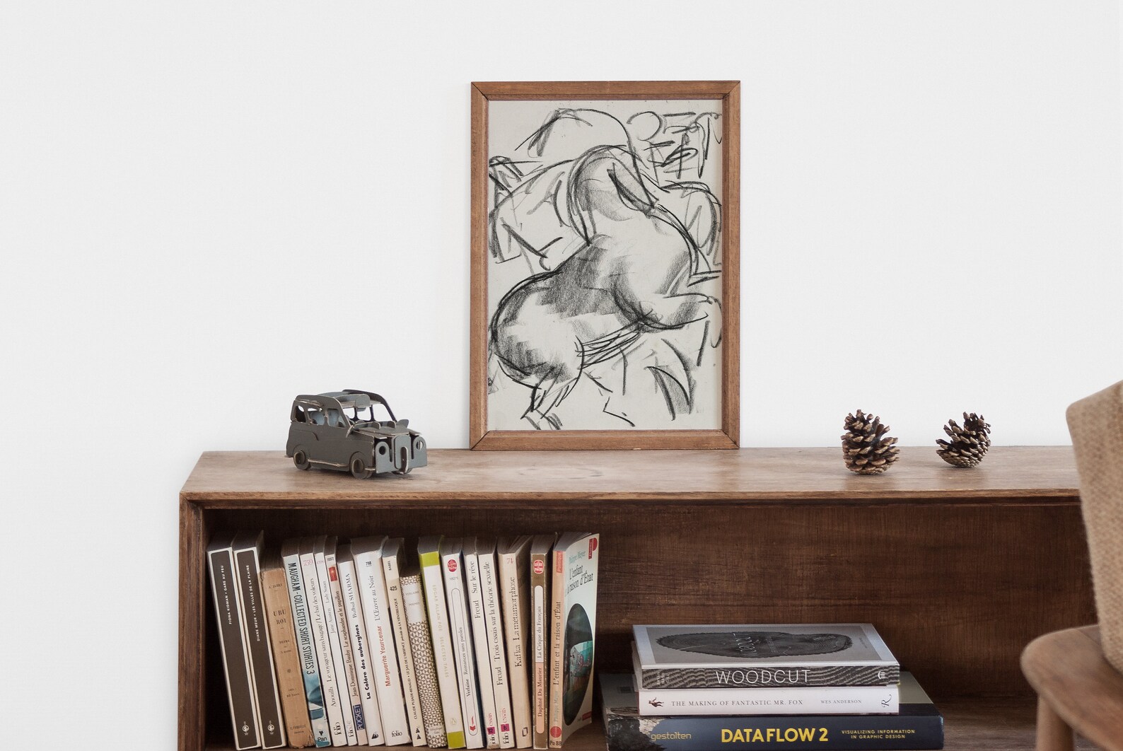 Abstract Horse Line Drawing Print Vintage Minimalist Wall - Etsy