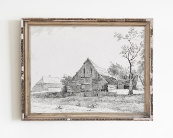 Ink Drawing Print | Etsy