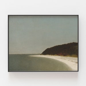 Vintage Landscape, Ocean Painting, Ocean Art Print, Beach Print, Sea ...