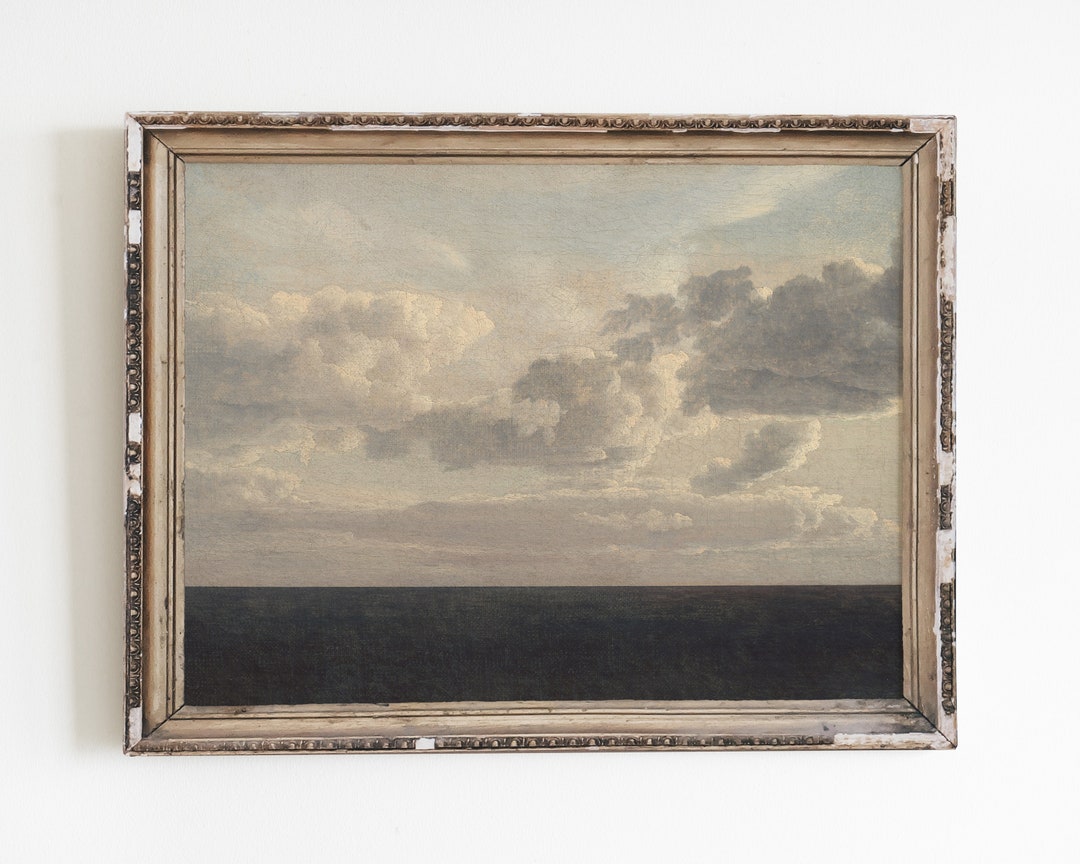 Ocean Print, Landscape Wall Art, Coastal Decor, Sea Painting, Coastal ...