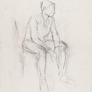 Abstract Male Figure Art, Abstract Vintage Sketch Art, Vintage Drawing ...