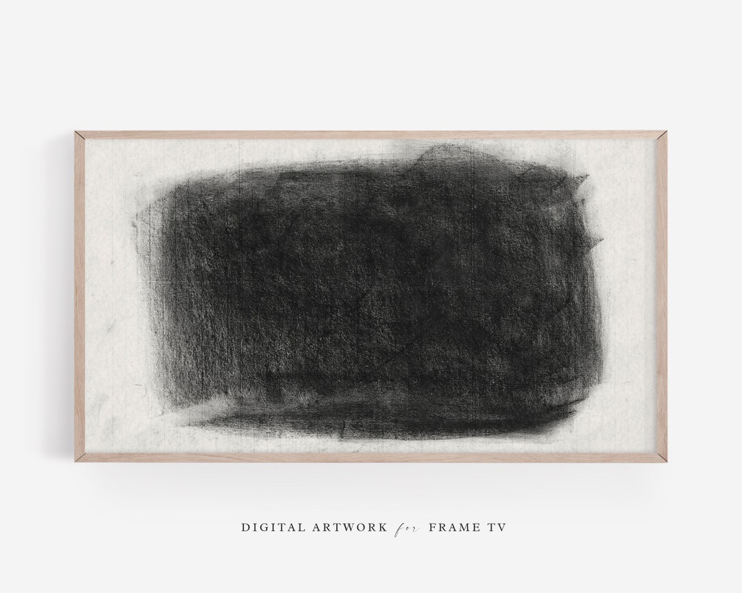 Abstract Charcoal Smudge Art for Samsung Frame TV (digital Download) - Etsy