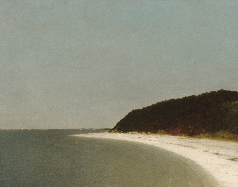 Vintage Landscape Ocean Painting Ocean Art Print Beach | Etsy