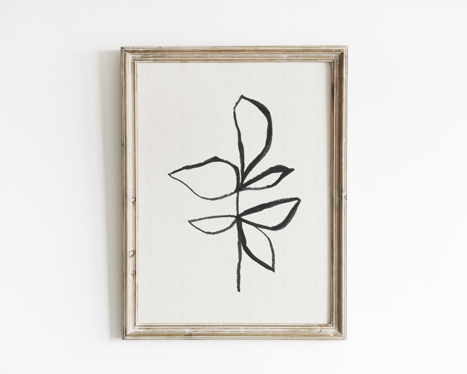 Line Drawing Minimal Flower Print Botanical Poster Flower - Etsy