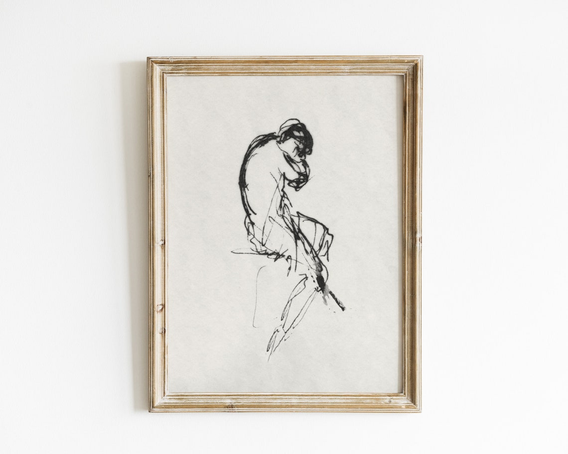Abstract Woman Figure Art Sketch Art Female Print Abstract - Etsy