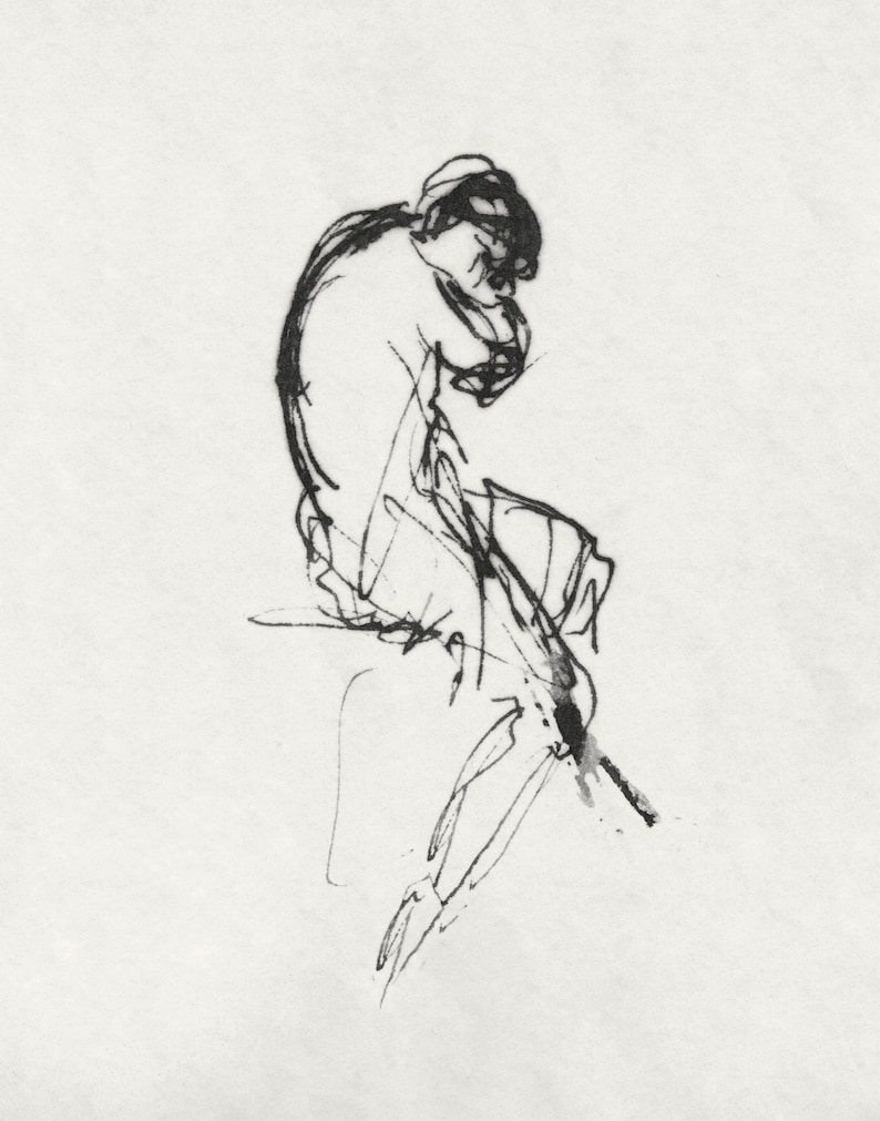 Abstract Woman Figure Art Sketch Art Female Print Abstract - Etsy