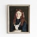 Vintage Girl Portrait Painting, Girls Room Art Print, Neutral Wall Art ...