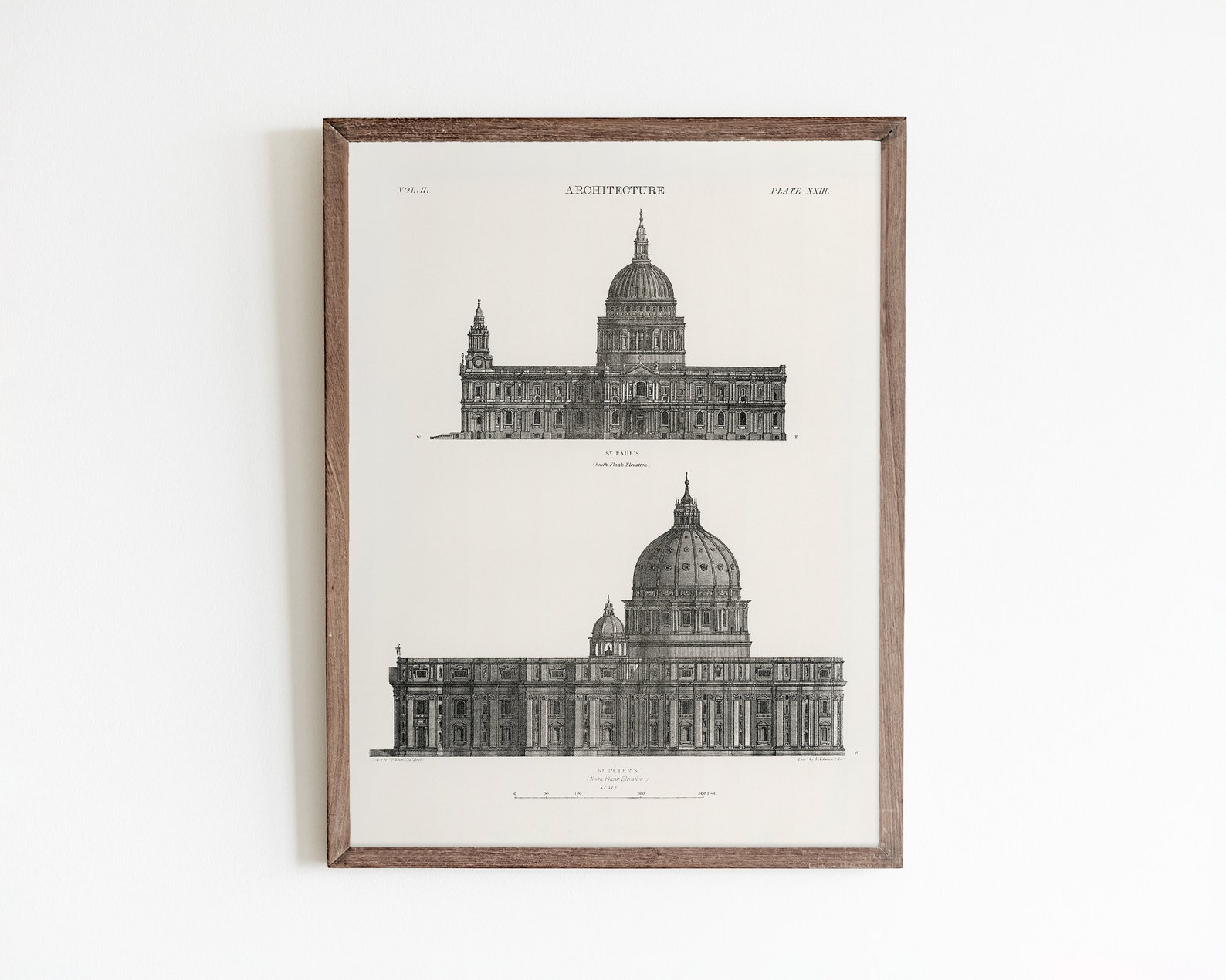 Antique Architecture Drawing Vintage Architecture Wall Art - Etsy