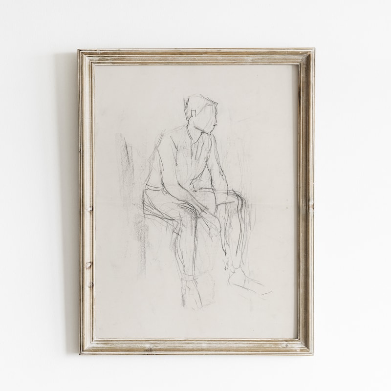 Abstract Male Figure - Etsy