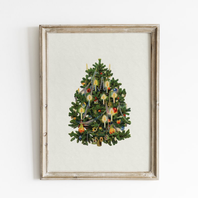 Christmas Tree Art - Etsy