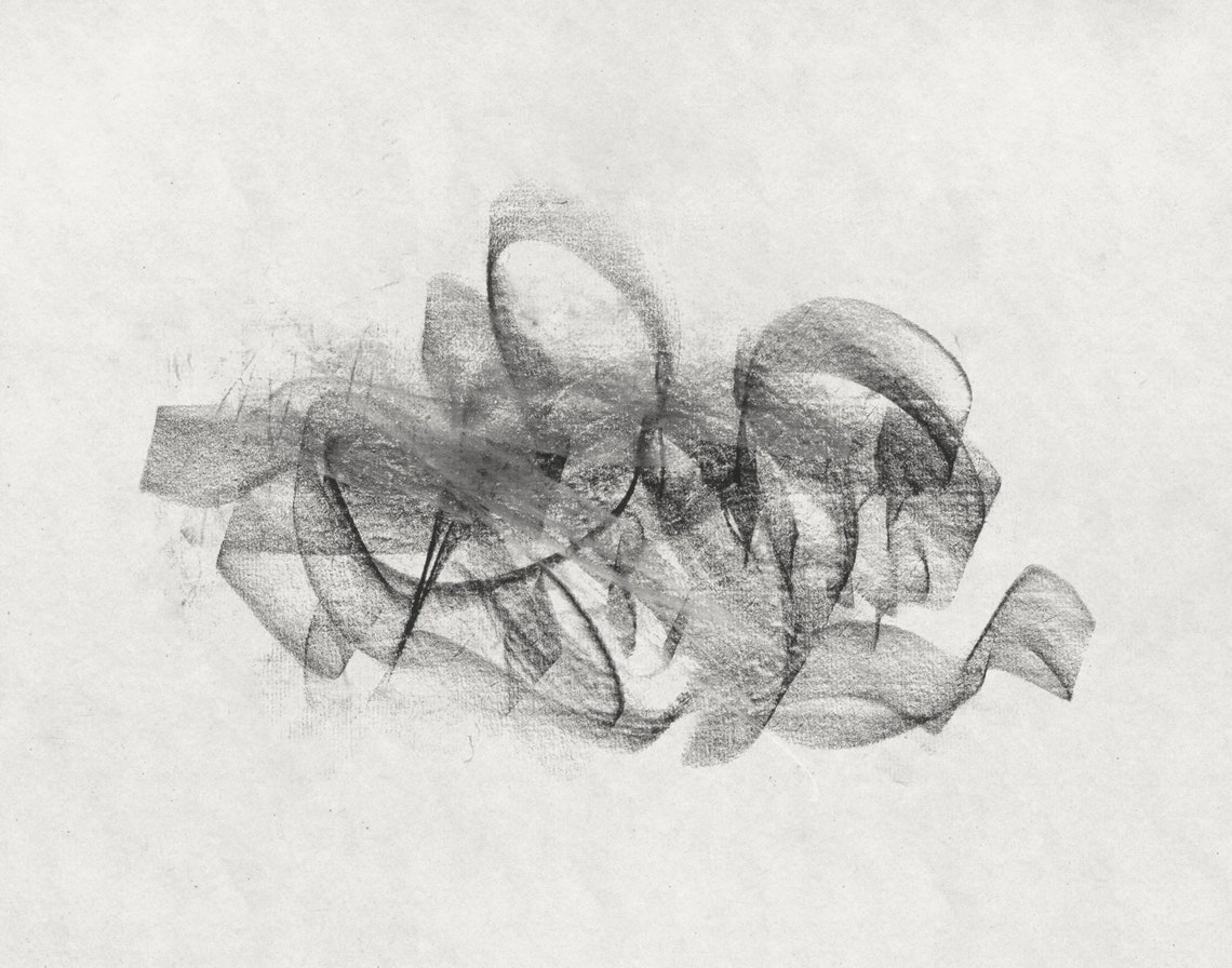 Sketch Art Minimalist Wall Art Abstract Drawing | Etsy