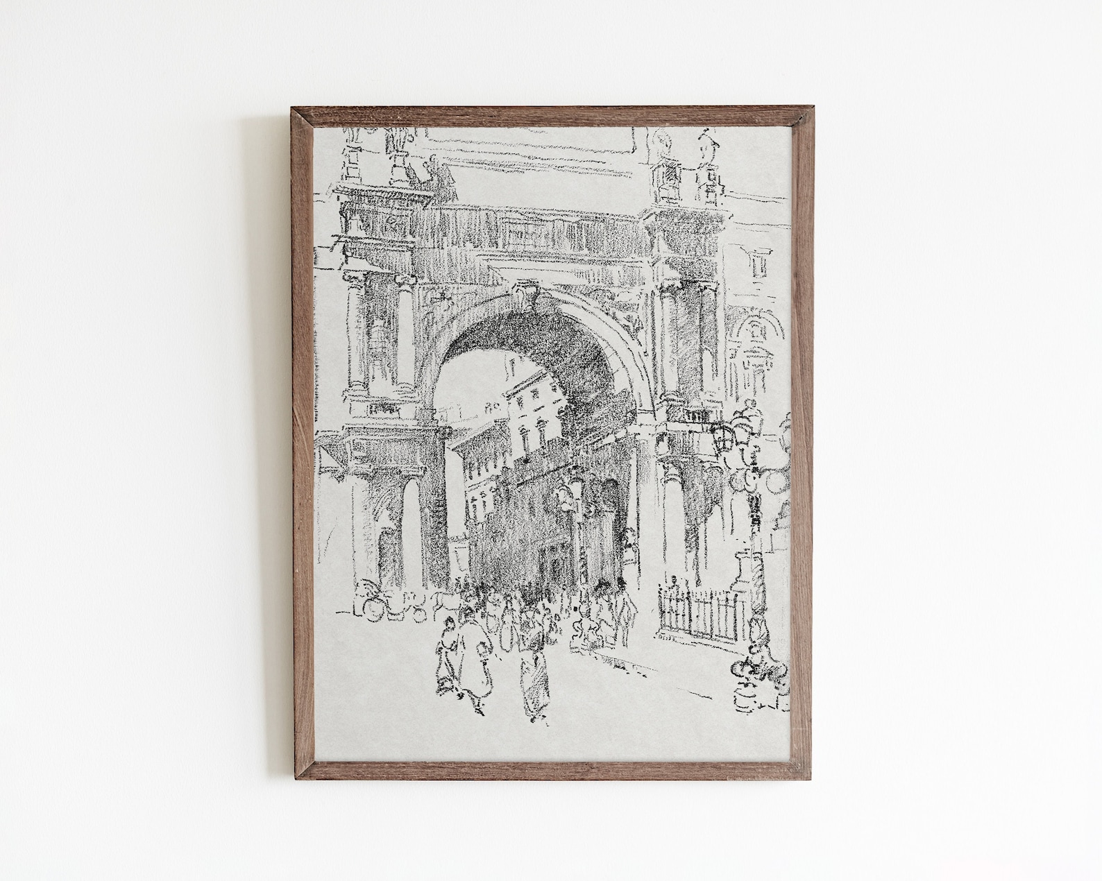 Antique Arch Sketch Art Vintage Architecture Wall Art for - Etsy