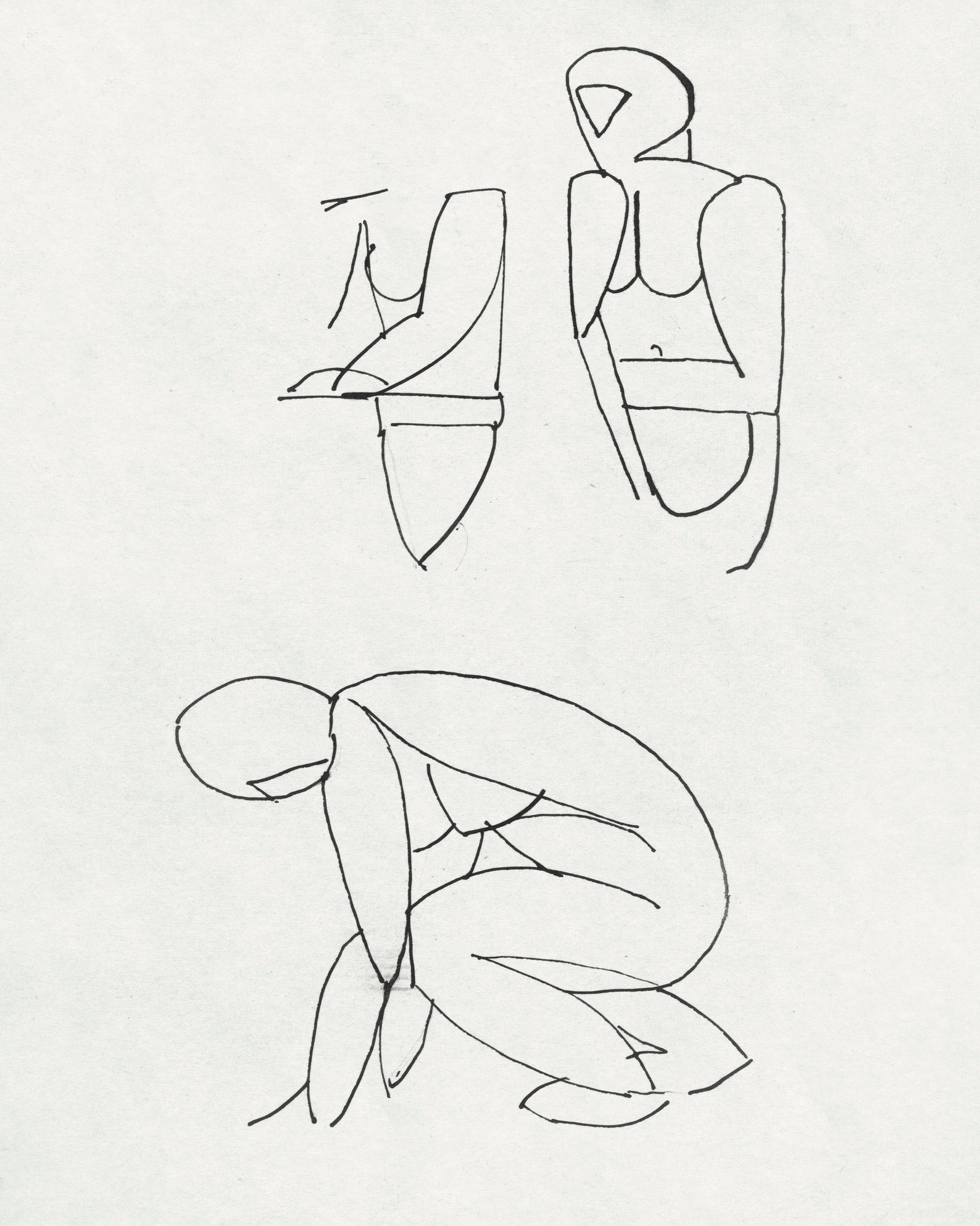 Woman Figure Art Abstract Line Art Female Sketch Art - Etsy