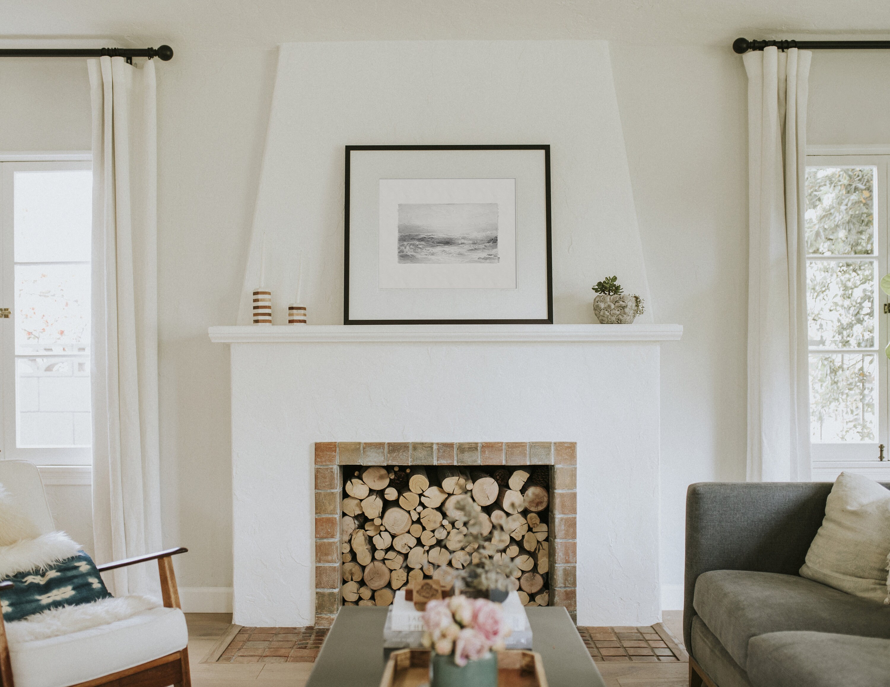 Vintage Beach Decor Seascape Art Vintage Art Beach Drawing | Etsy