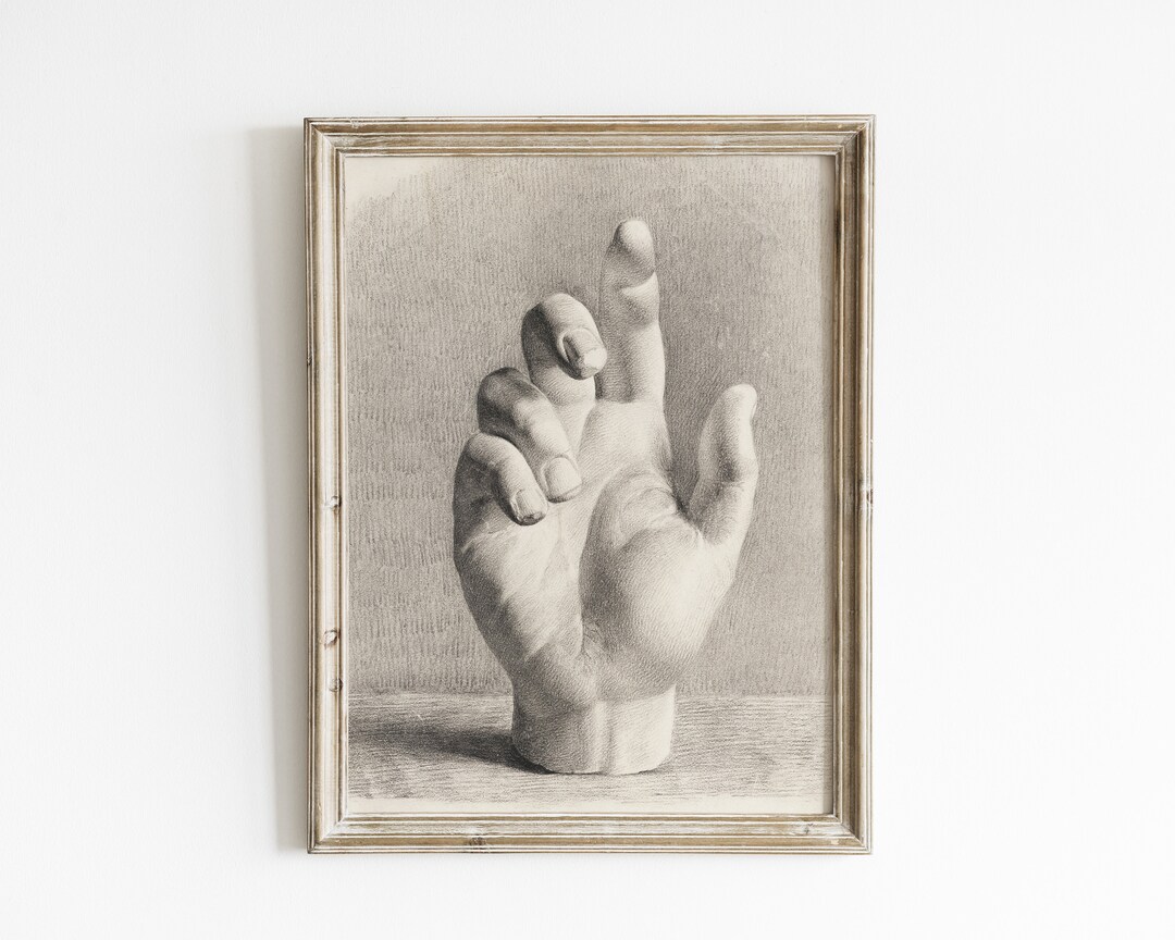 Antique Sketch Print for Vintage Home Decor, Vintage Drawing Art, Hand ...
