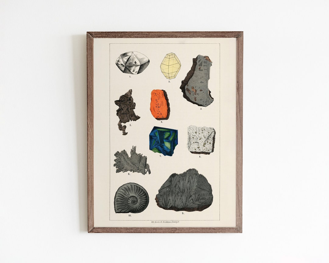 Vintage Rock Poster, Schoolhouse Science Poster Vintage, Geology ...