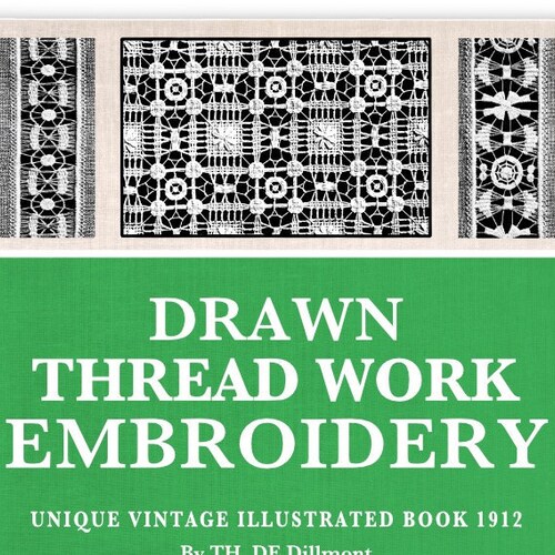 DRAWN THREAD WORK Embroidery Patterns Designs Stitches - Etsy